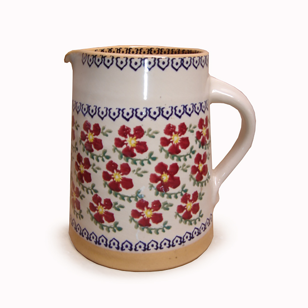 LARGE IRISH MOSSE SPONGEWARE JUG 17 CM HIGH (X4) - Authentic antique ...