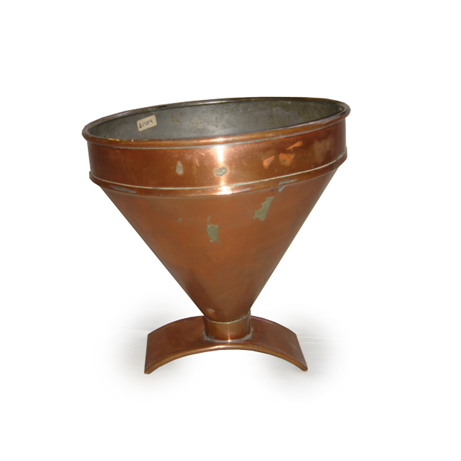 LARGE EARLY COPPER FUNNEL - Authentic antique prop hire for film, TV ...