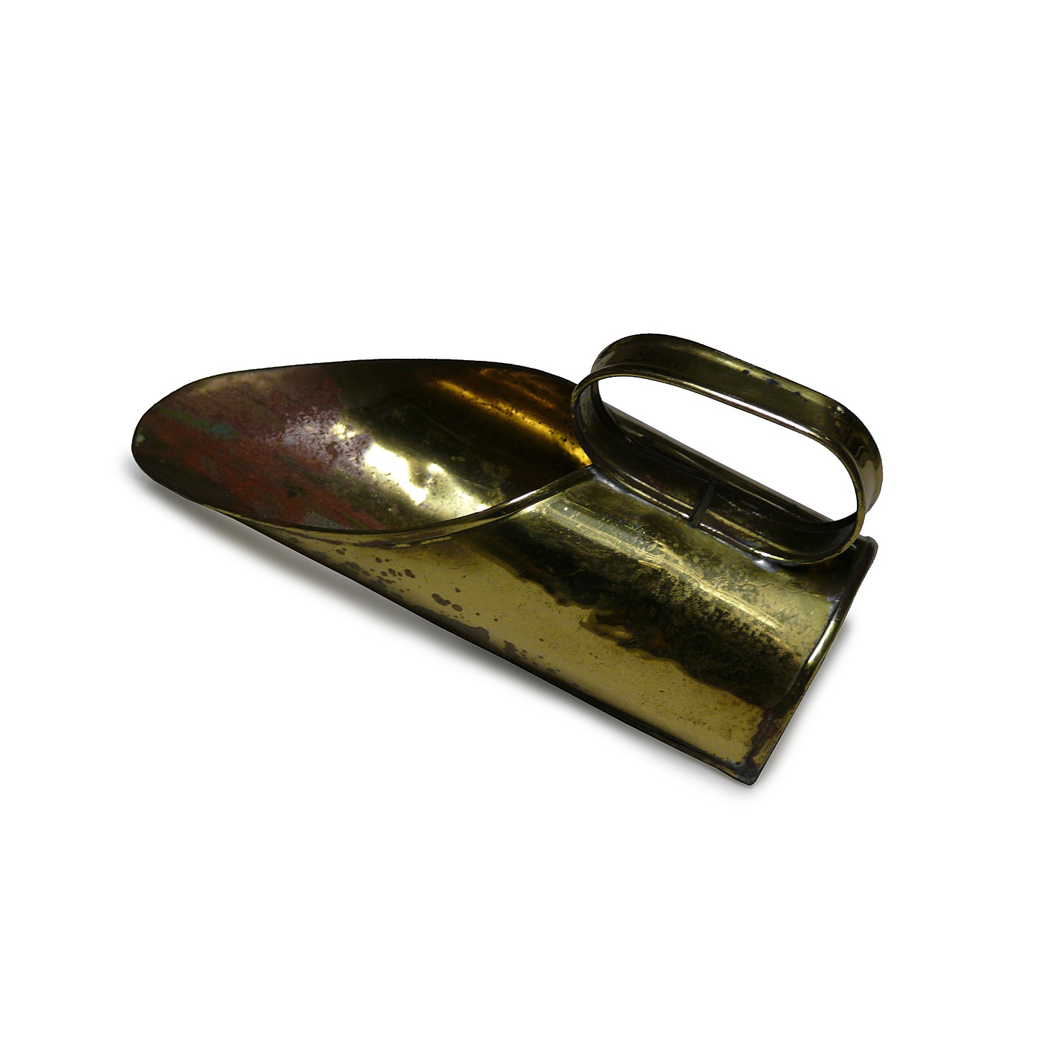 SMALL EARLY BRASS GROCER'S SCOOP - Authentic antique prop hire for film ...