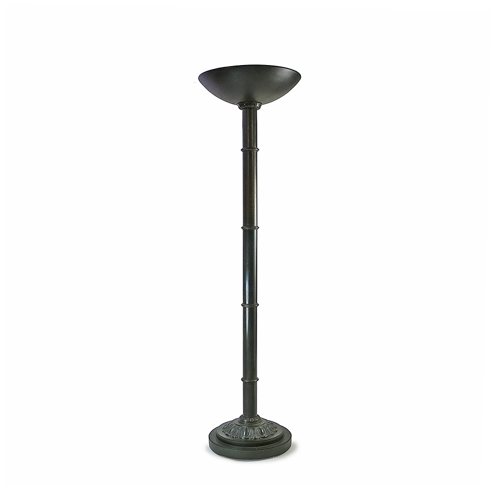 LARGE MUSEUM FLOOR STANDING UPLIGHTER LAMP CLASSICAL BRONZE DESIGN ...