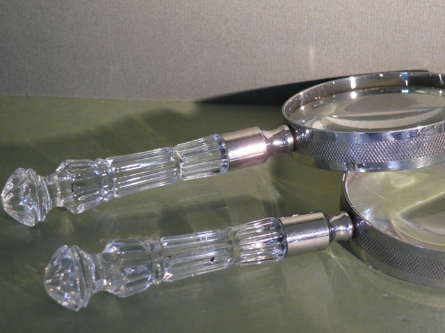 WATERFORD CRYSTAL MAGNIFYING GLASS - Authentic antique prop hire for ...
