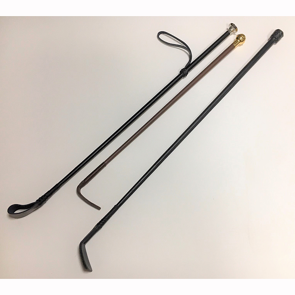 MODERN RIDING CROP / WHIP WITH LEATHER HANDLE - Authentic antique prop ...