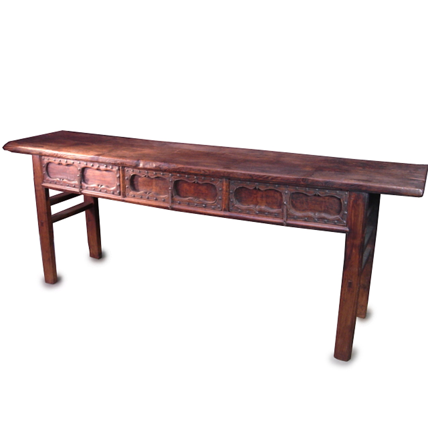 EARLY CHINESE SIDE TABLE WITH THREE DRAWERS QING DYNASTY SHANXI ...