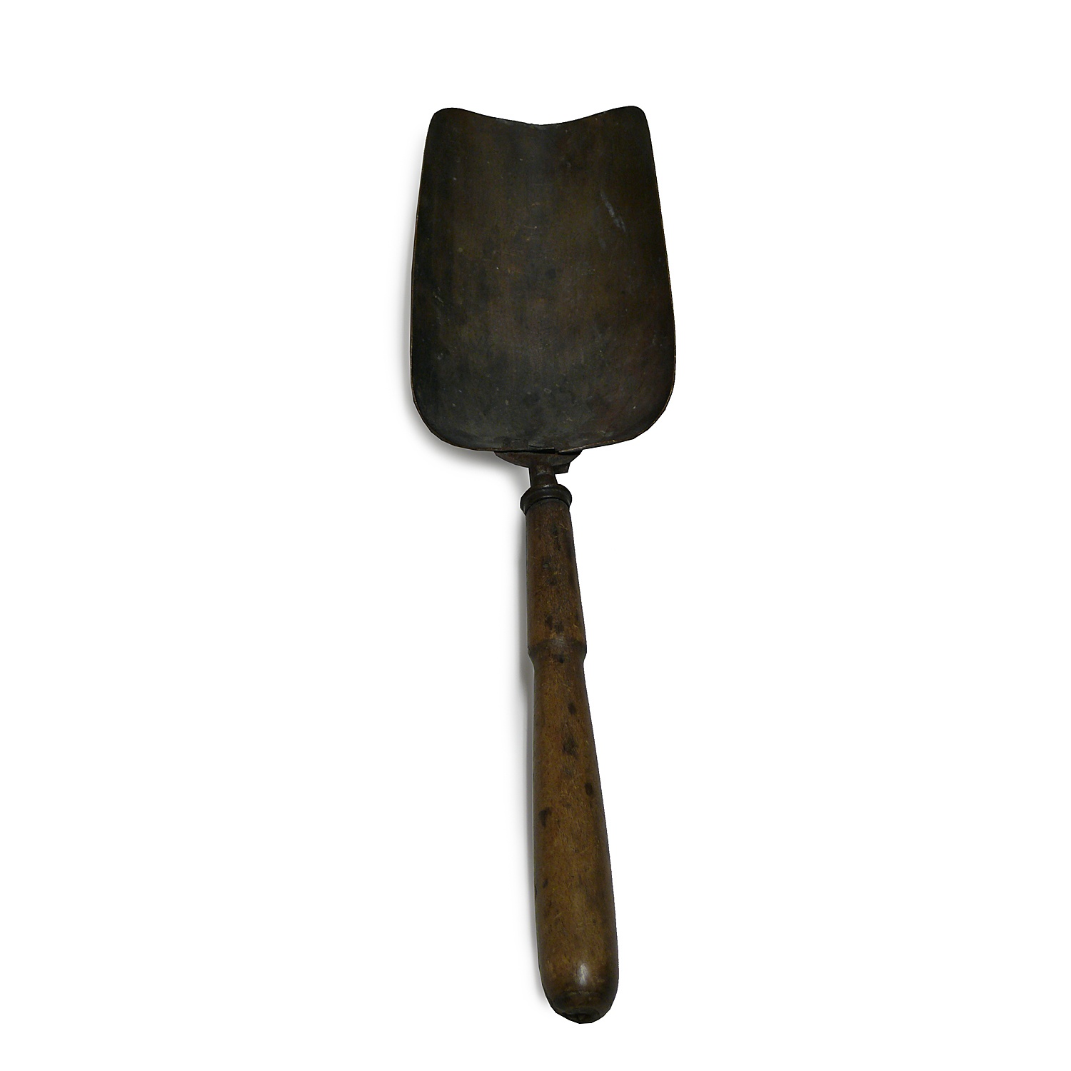 LONG HANDLE WOOD AND METAL SCOOP - Authentic antique prop hire for film ...